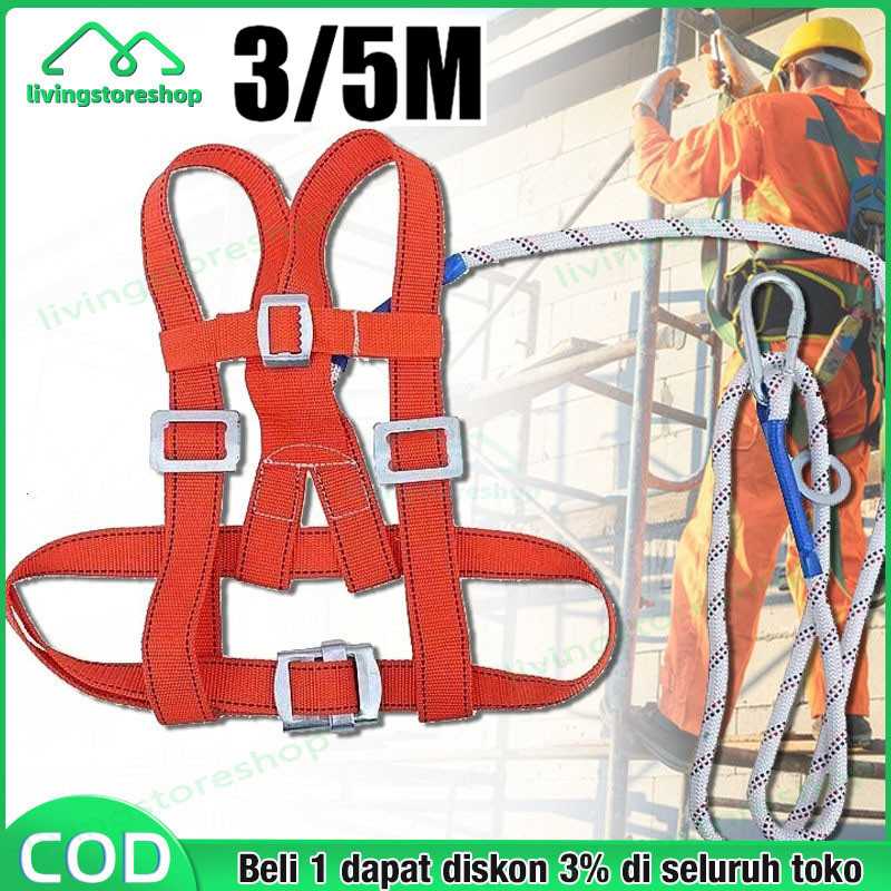 5m Safety Full Body Harness/Work Safety Belt/Project Safety Belt for ...