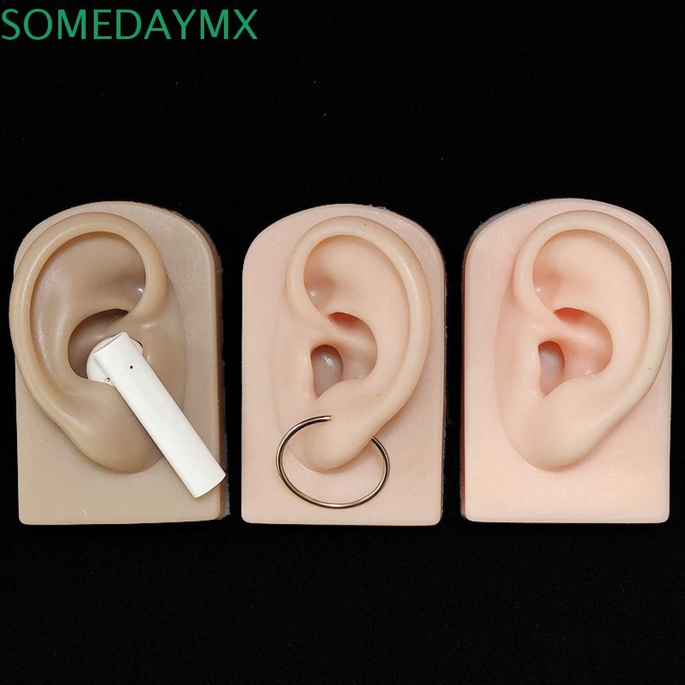 SOMEDAYMX Silicone Ear Model Left/Right Square Soft Display Props ...