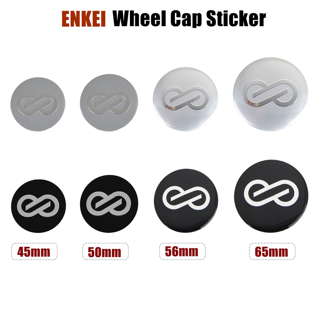 45MM JDM Car Styling Wheel Center Sticker 50MM ENKEI Logo 56MM Sport ...