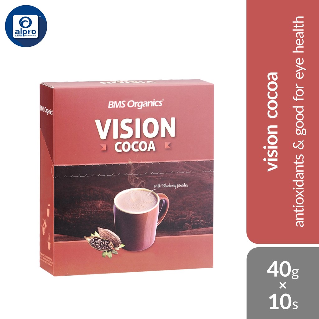 BMS Organics Vision Cocoa 40g×10s | Antioxidants & Good For Eye Health ...
