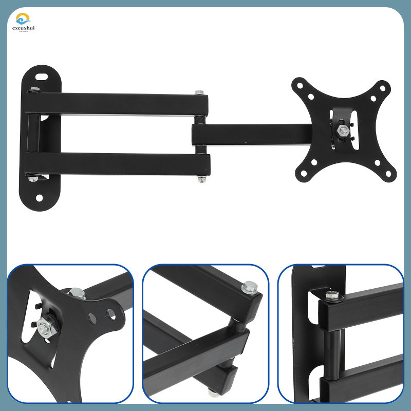 Monitor TV Hanger Articulating Mount Adjustable Wall Rack Holder ...