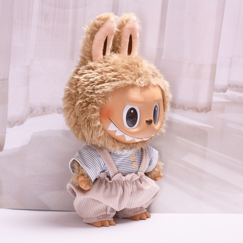38cm LABUBU doll clothes 38cm LABUBU Plush doll clothes Casual Strap ...