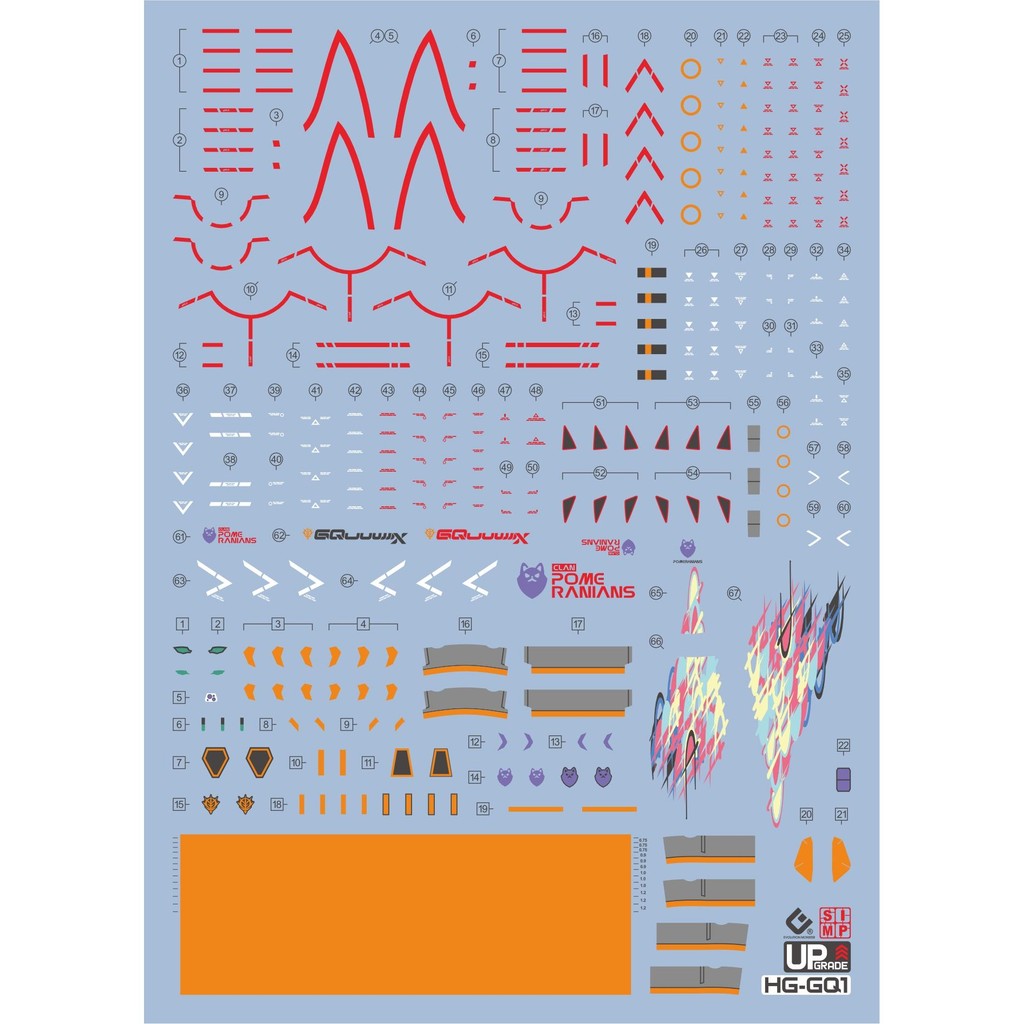 EVO water slide decal for HG 1/144 GQuuuuuuX | Shopee Malaysia