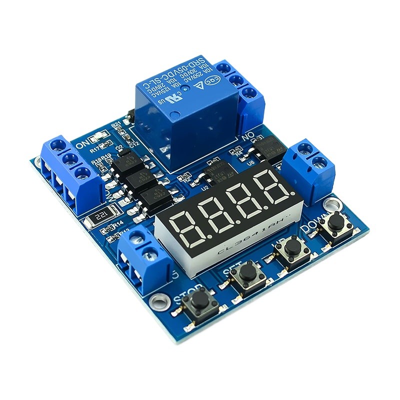 All-way Relay Module Delay Power-off Trigger Voltage Upper Lower Limit Detection Cycle Timer ...