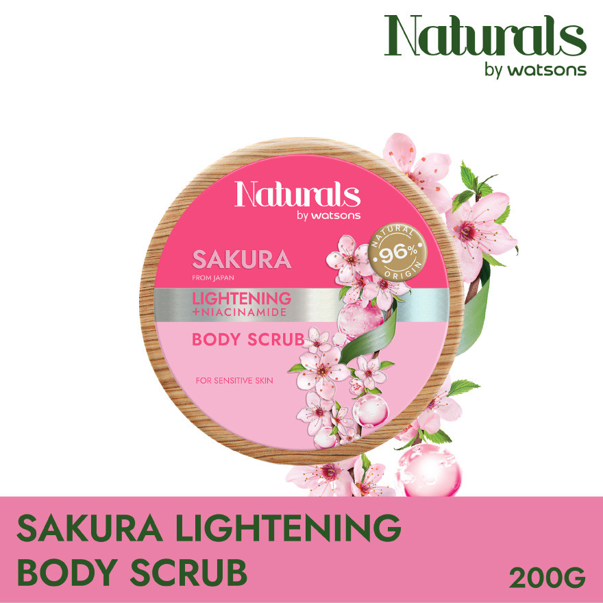 NATURALS BY WATSONS Sakura Lightening Body Scrub 200g | Shopee Malaysia