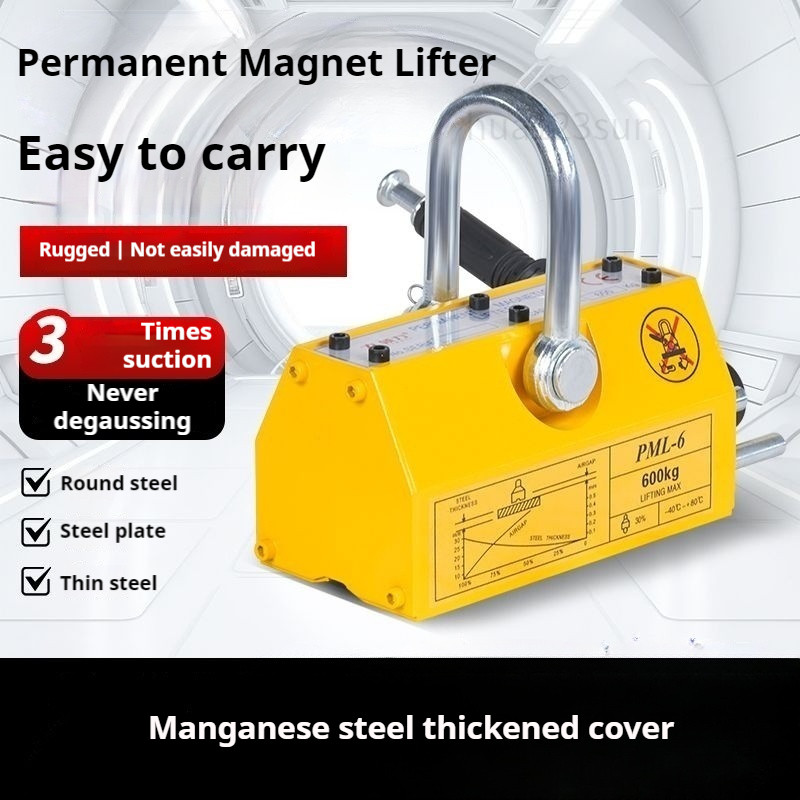 Permanent Magnetic Chuck Magnetic Lifting Crane 100KG Steel Plate ...