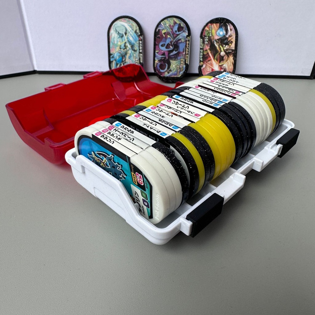 25/30pcs Portable Mezastars Chips Storage Box Pokemon Mezastar Trunk ...