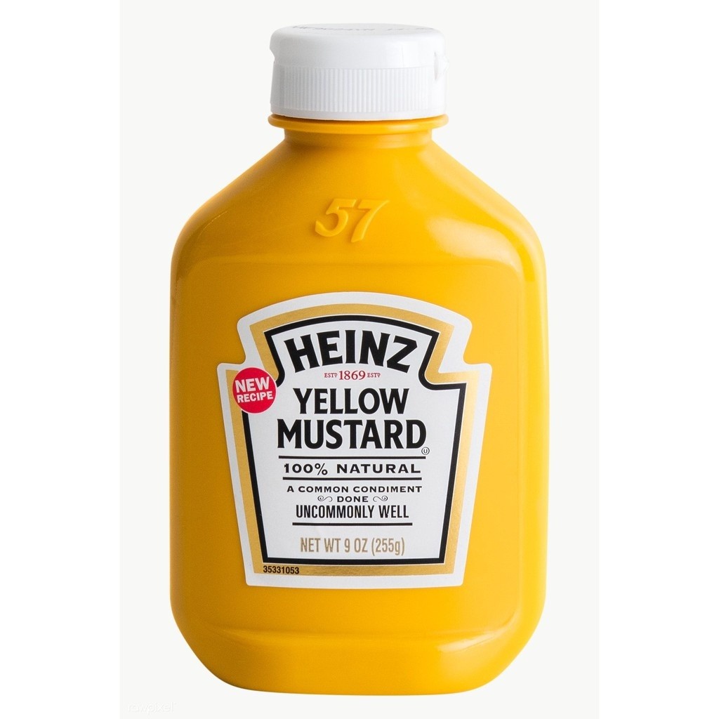 Heinz Yellow Mustard 14oz (396g) – Classic Squeezable Bottle for Burgers, Sandwiches & Hotdogs ...