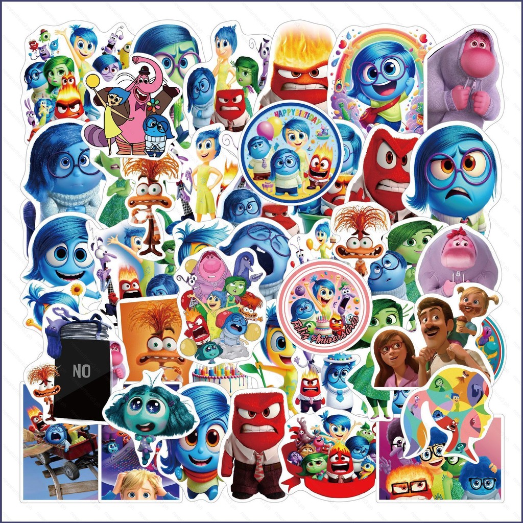 YE 50PCS/set Inside Out 2 JOY DISGUST stickers personality decorated ...