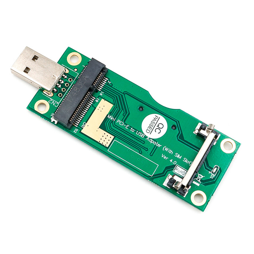 Mini PCI-E to USB Adapter with SIM 8Pin Card Slot for WWAN/LTE Module | Shopee Malaysia