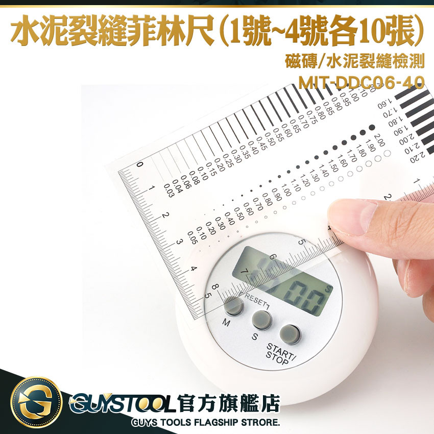 Ruler Card Film Caliper Quality Control Inspection MIT-D06-40 Point Black Dot QC GUYSTOOL ...