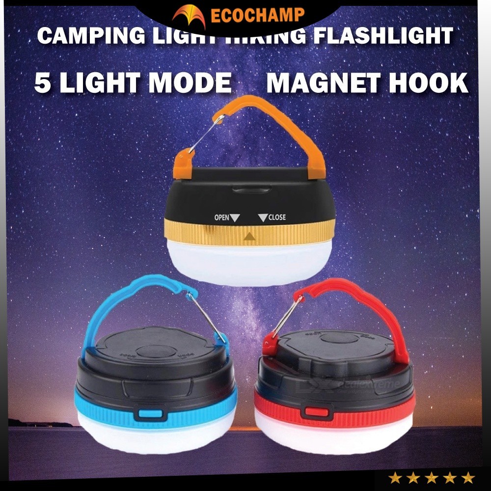 Ecomall 5898 Outdoor Colorful LED Camping Lantern Light LightWeight ...
