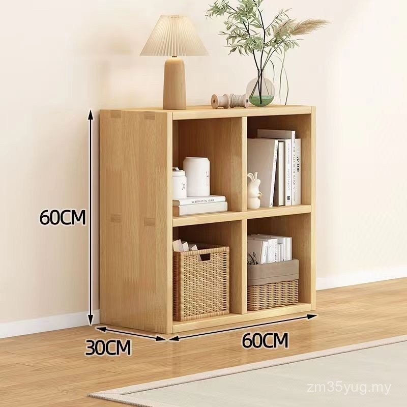 Semua rak buku kayu pepejal rak gabungan kabinet petak lantai ke ...