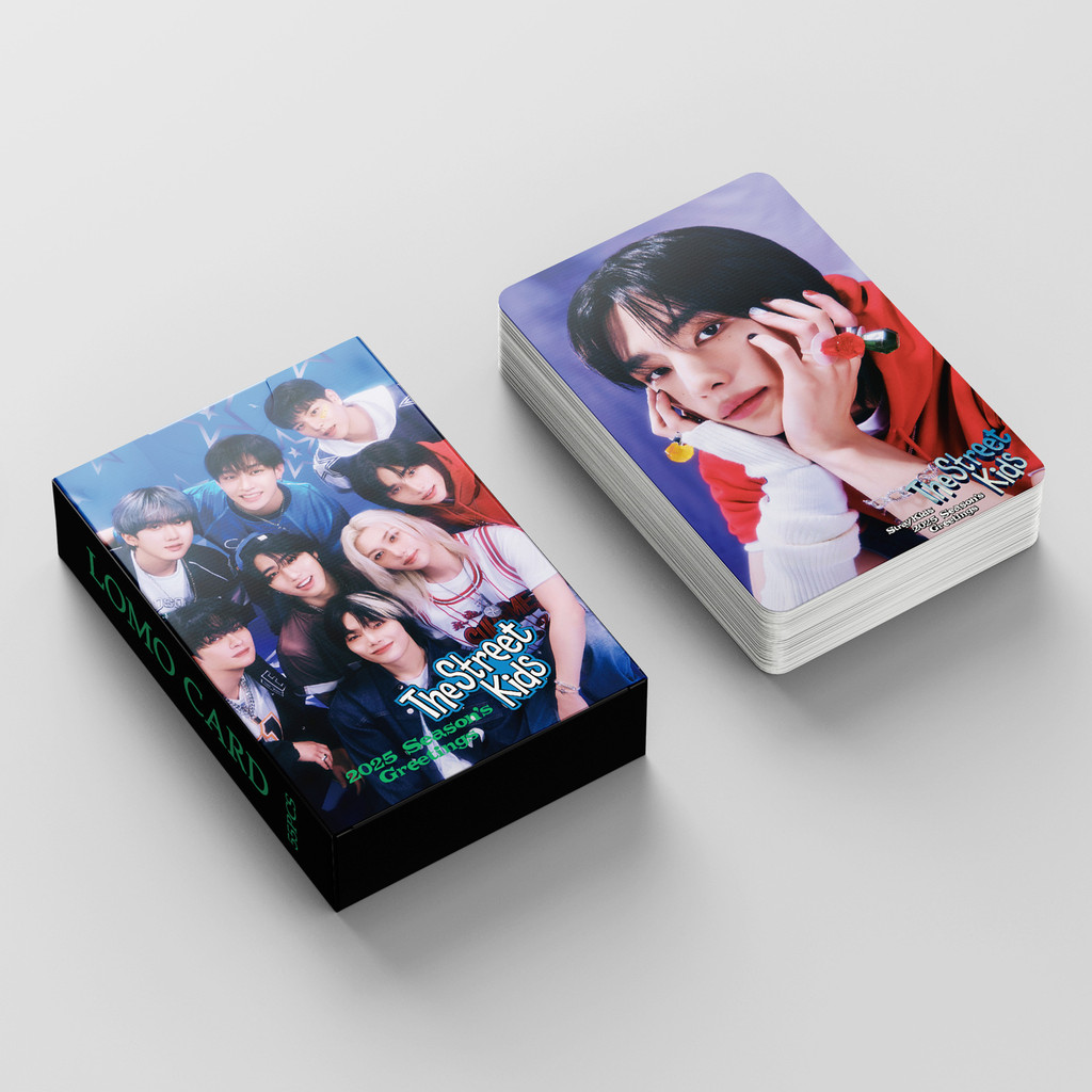55pcs STRAY KIDS SKZ HOP GIANT Lomo cards YOUR HERO STREET KIDS ATE ...