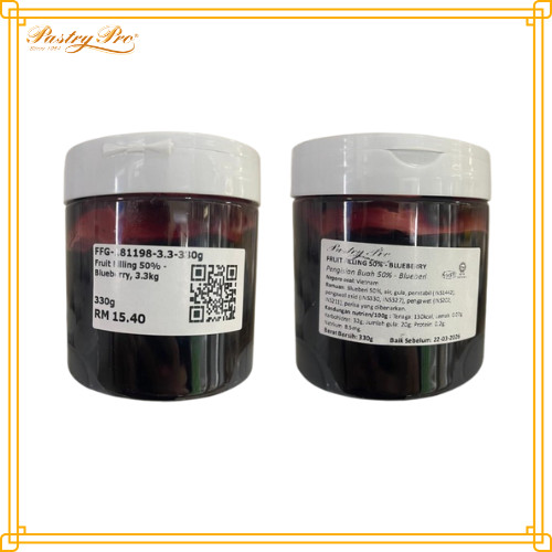 Pastry Pro, Fruit Filling 50% - Blueberry - 330G | Shopee Malaysia