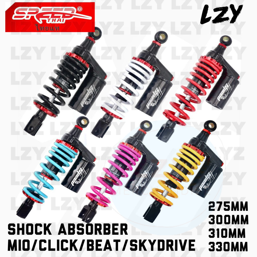 LZY SPEED Shock Absorber Rear Suspension Motorcycle MIO CLICK BEAT SKYDRIVE BLACK SERIES ALL ...