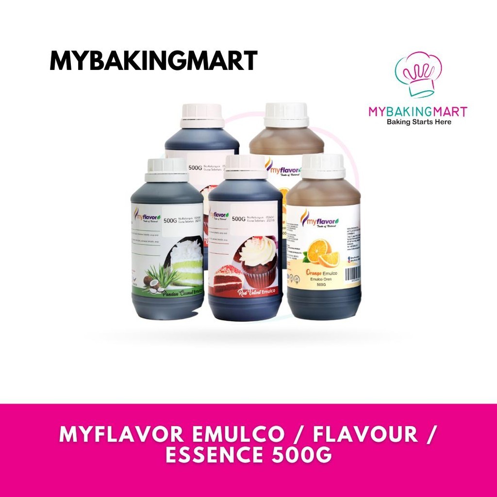 Myflavor Flavour/Emulco 500g - Perasa Pewarna Makanan - Halal Food ...