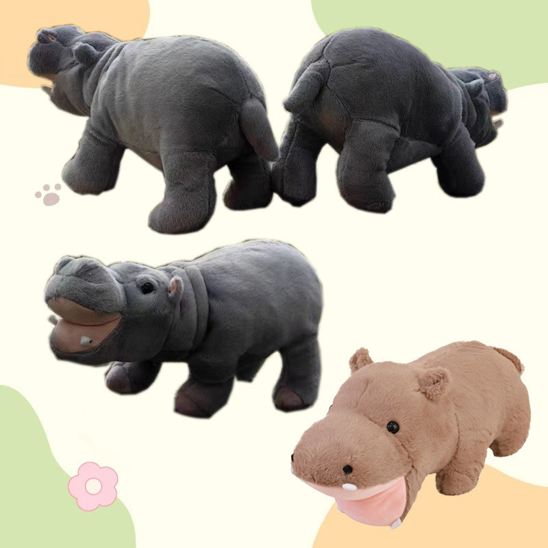 Moo Deng Hippo Plush: Cute and Cuddly Dwarf Hippopotamus Stuffed Animal ...