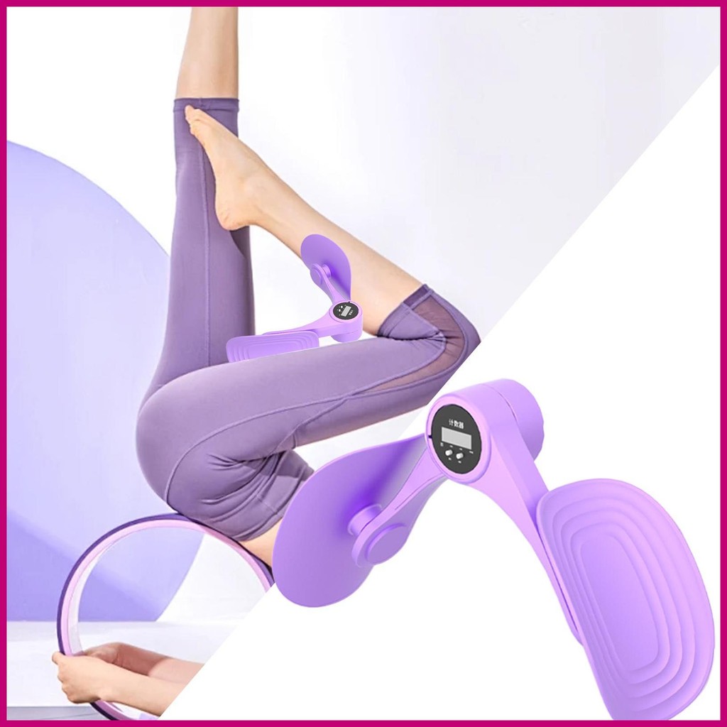 Inner Thigh Exerciser Thigh Toner Hip Trainer Adjustable Thigh Exercise Equipment Battery ...