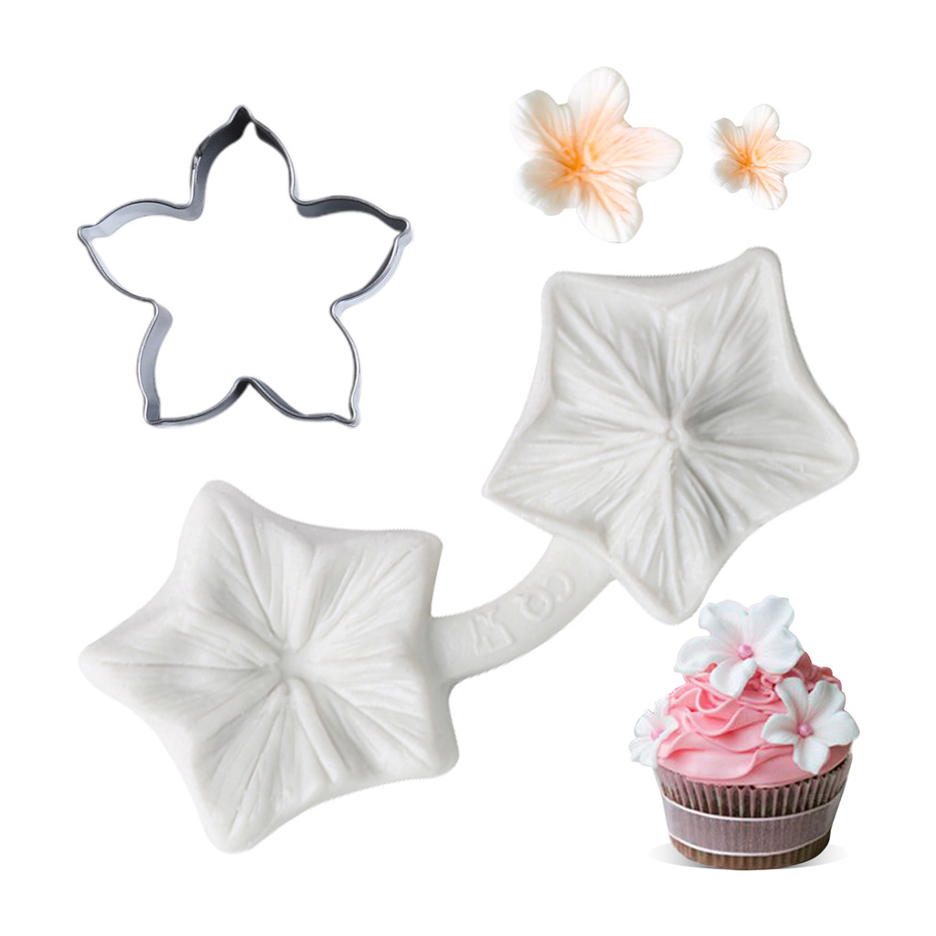 Flower Cupcake Toppers Fondant Sugar Craft Tools Gumpaste Chocolate ...