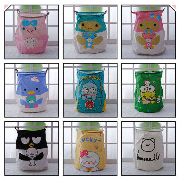 bakul baju laundry bakul kain bakul anyaman Cartoon Melati Kurumi Lipat ...