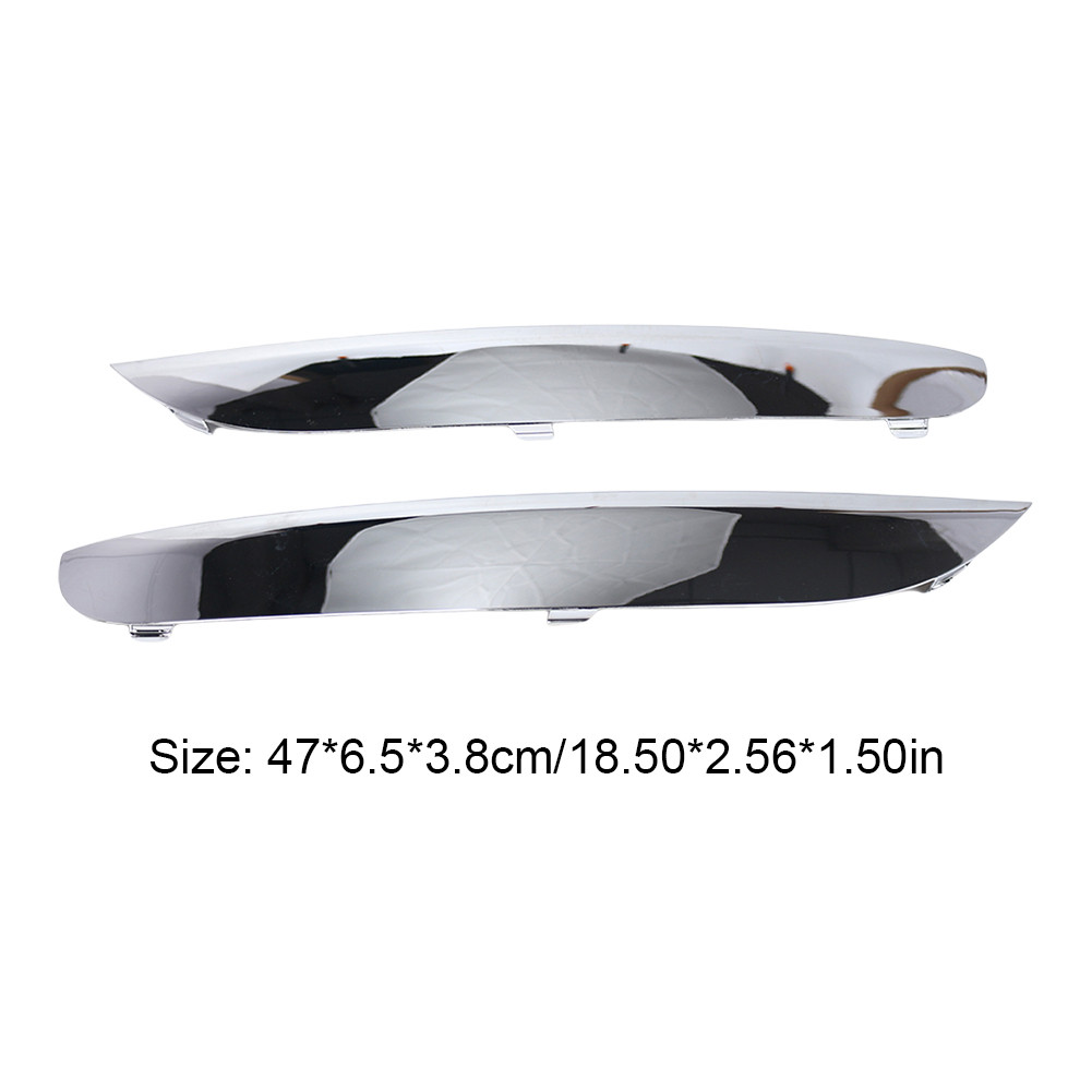 [KidsDreamMall.my] 1Pair Car Front Bumper Molding Chrome Trim Left ...