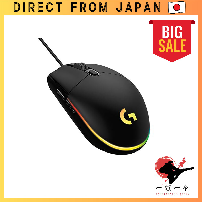 Logicool G Gaming Mouse G203 Wired Gaming Mouse USB Connection G203-BK Lightweight 85g LIGHTSYNC ...