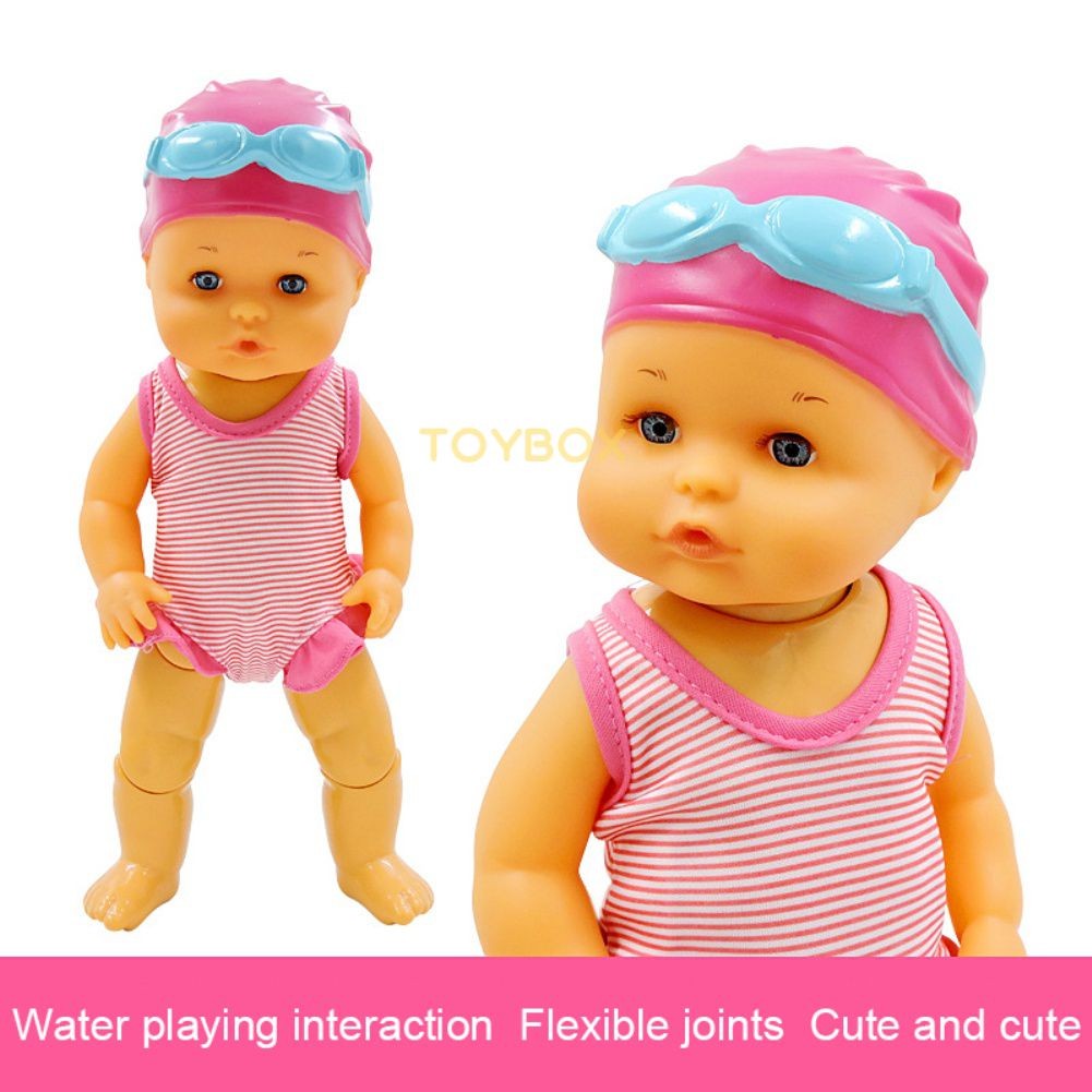 Backstroke Doll Flexible Movement Bath New Born Dolls Electric Swimming ...