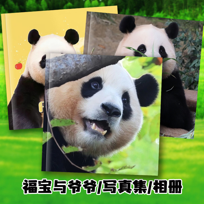 Big Panda Fubao and Grandpa Photo Album Photo Album Picture Album ...