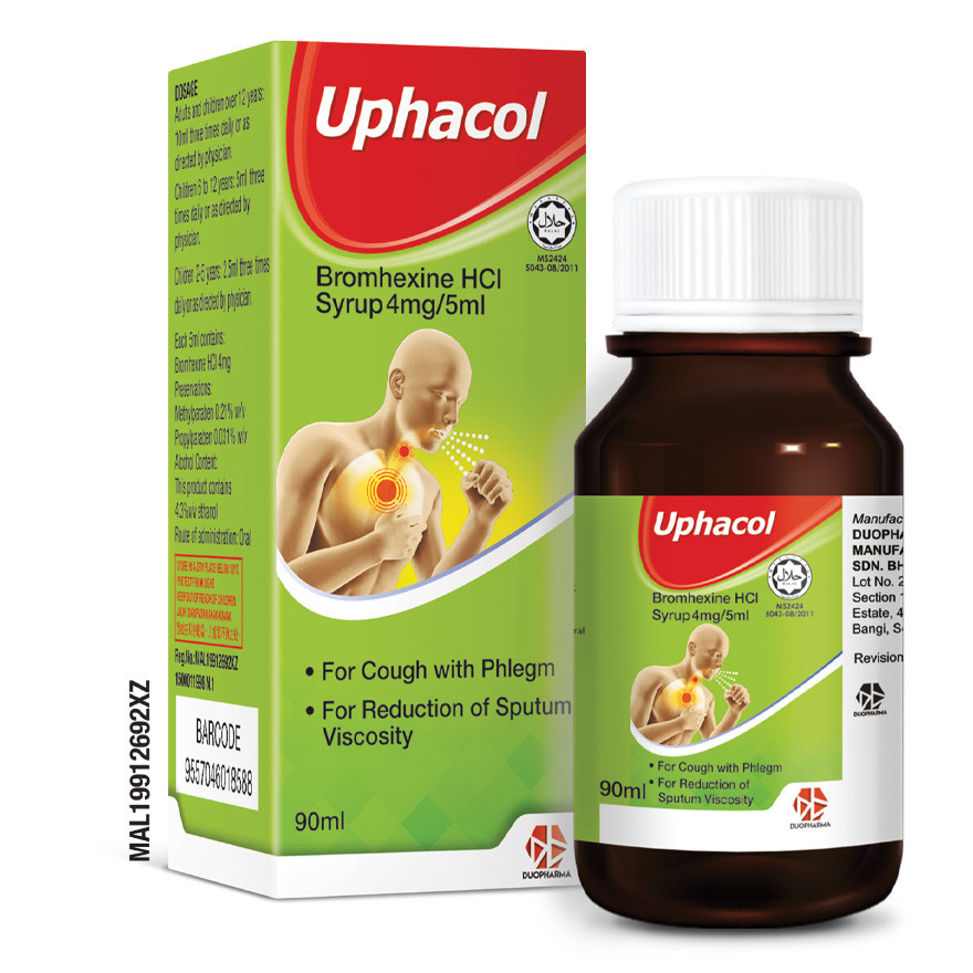 UPHAMOL Uphacol Cough Syrup 90ml | Shopee Malaysia