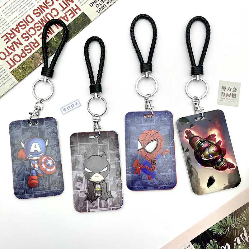 Animation Spider-Man ID Badge Holders with Short Strap Work Acess Card ...