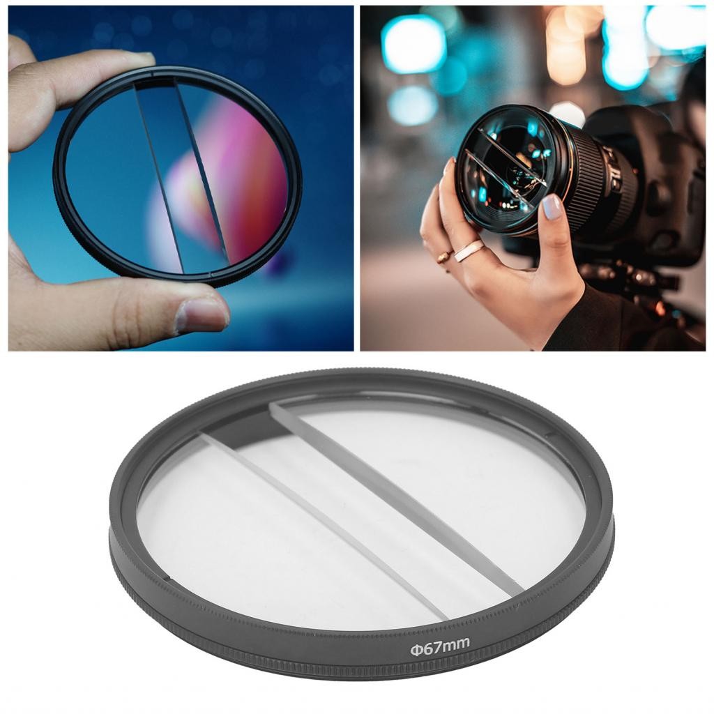 Center Field Split Diopter Effect Filter Double Moon Prism Oil ...