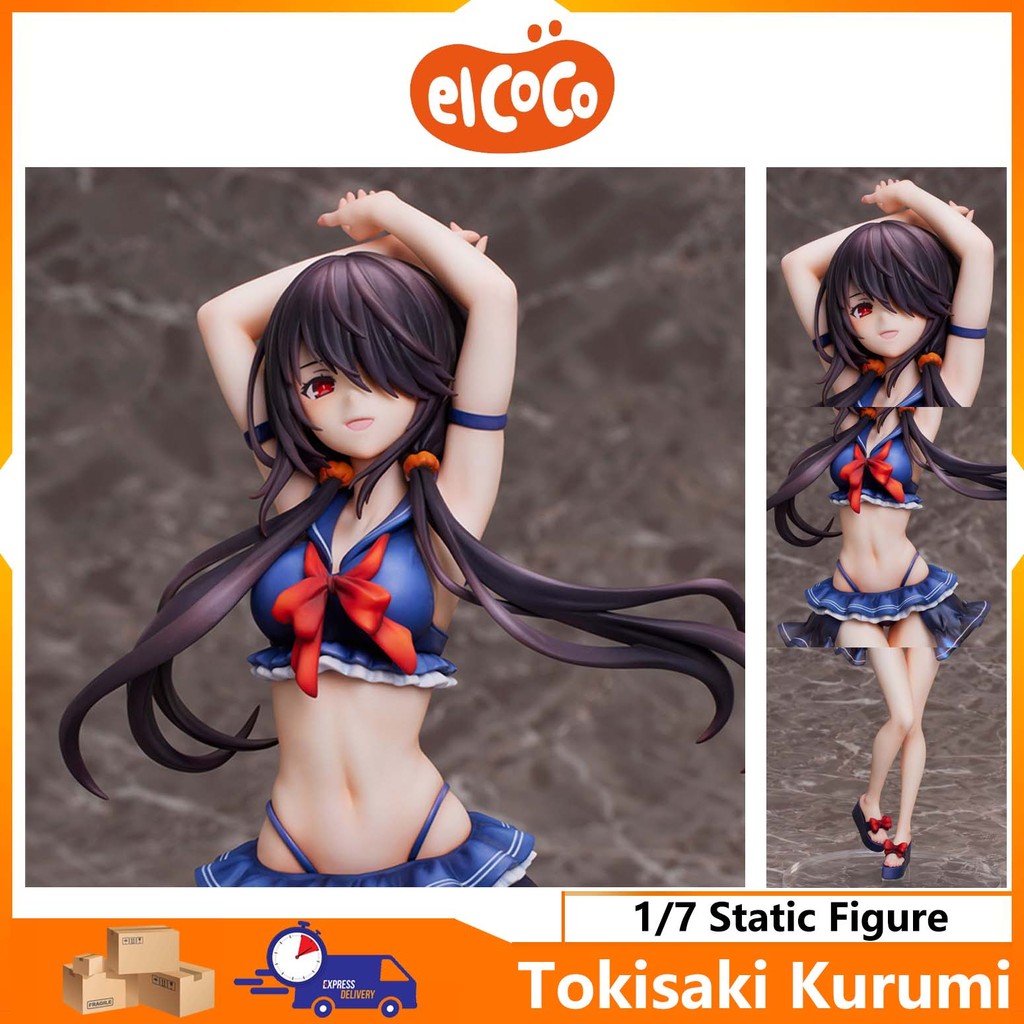 【elCOCO】Tokisaki Kurumi swimwear 1/7 Figure height about 24.1cm Popular animation series Popular ...