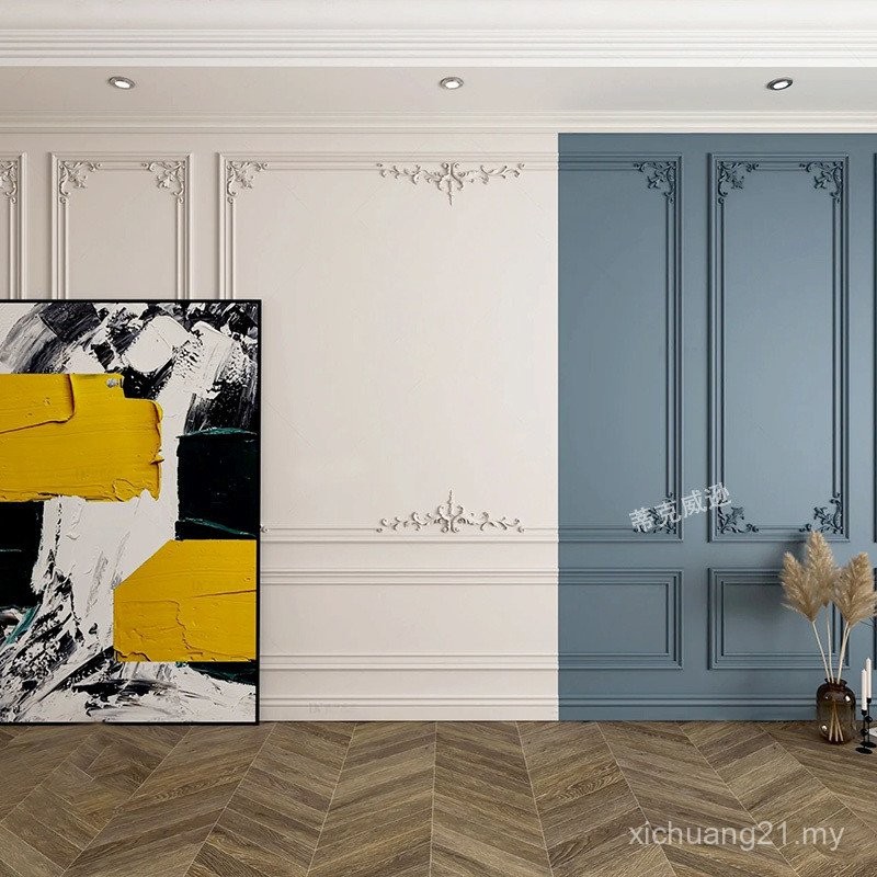 Talian PU Latar Belakang TV Perancis Sempadan Dinding Jalur Hiasan ...