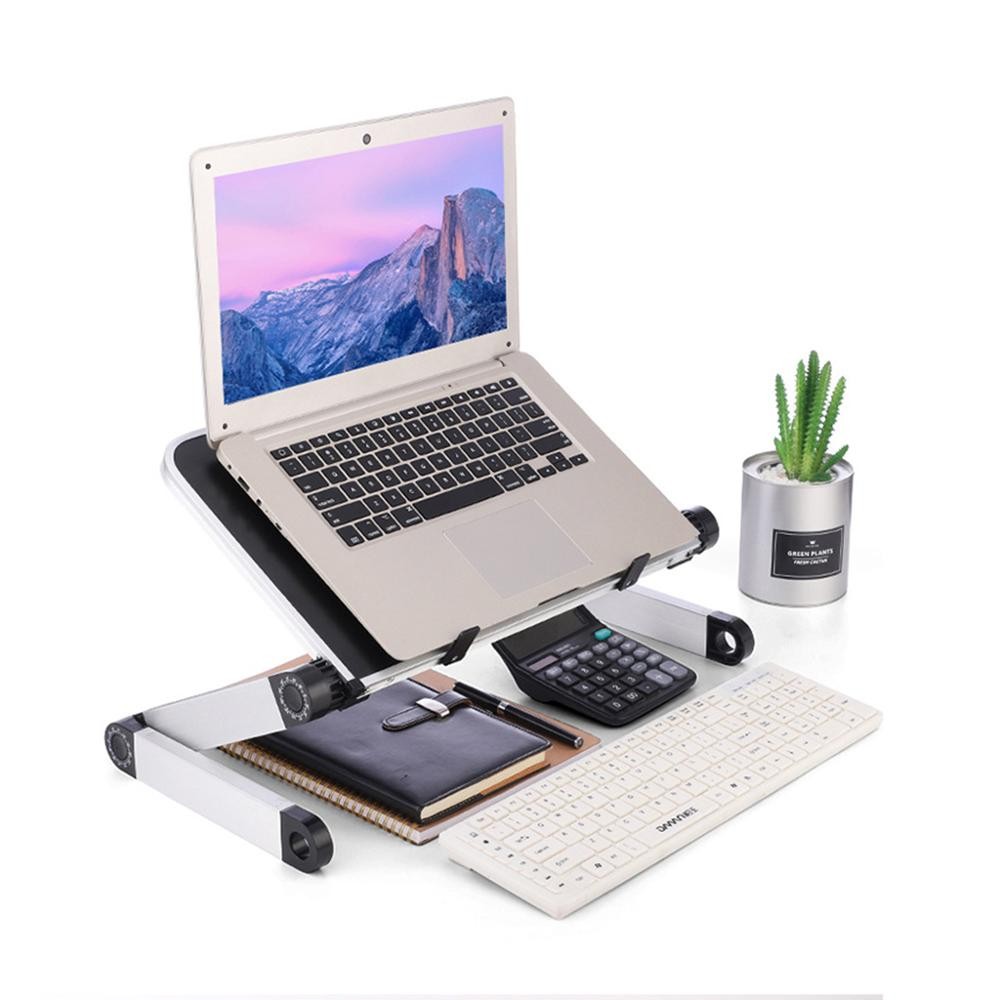 Adjustable Folding Laptop Desk Stand Portable PC Computer Workstation ...