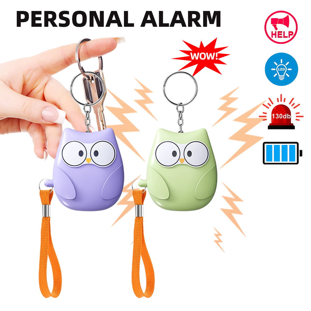 Anti-Wolf Self Defense Alarm Bag Anti-Attack Loud Personal Alarm 130db ...