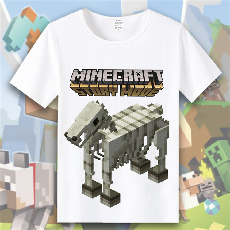 Minecraft Merchandise Minecraft T-Shirt Creeper Fear Lady Clothes Short ...