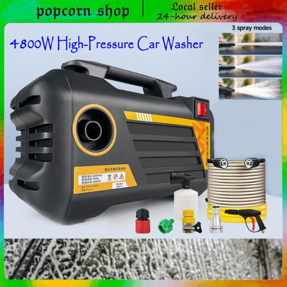 High Pressure Car Cleaning Machine 3000W High Power Electric Car Washer 220V Portable Water Gun ...