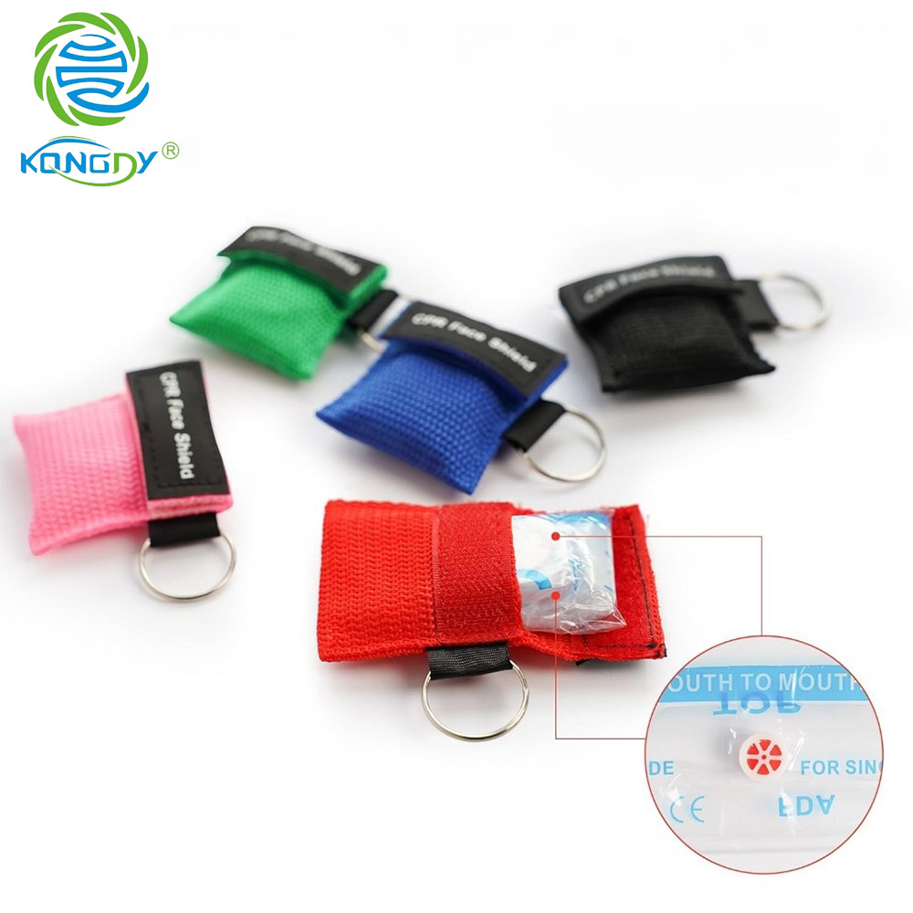 Kongdy CPR Face Shield with One Way Valve Breathing Barrier CPR Pocket ...