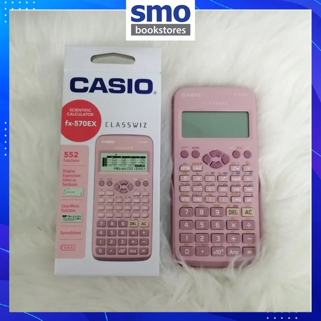 [CASIO] FX-570EX CASIO SCIENTIFIC CALCULATOR - PINK & BLUE- CLASSWIZ ...