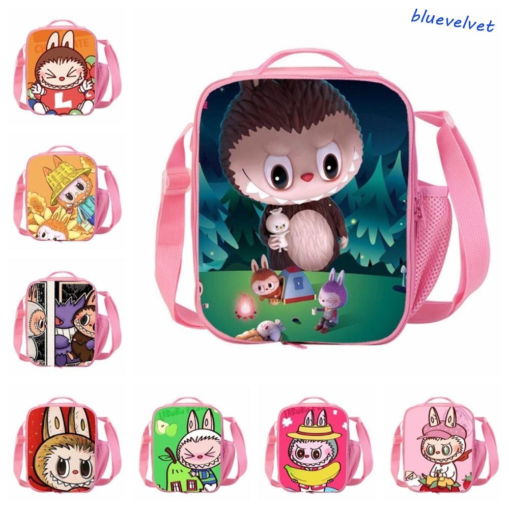 BLUEVELVET Labubu Shoulder Backpack, Fruit Flower Students Labubu ...