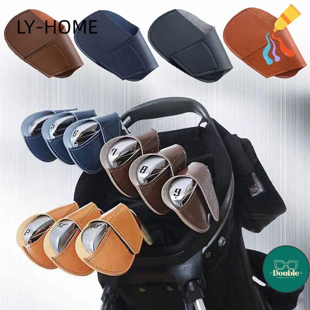 DG Golf Iron Head Cover Practical Leather Long Neck Driver Protective ...