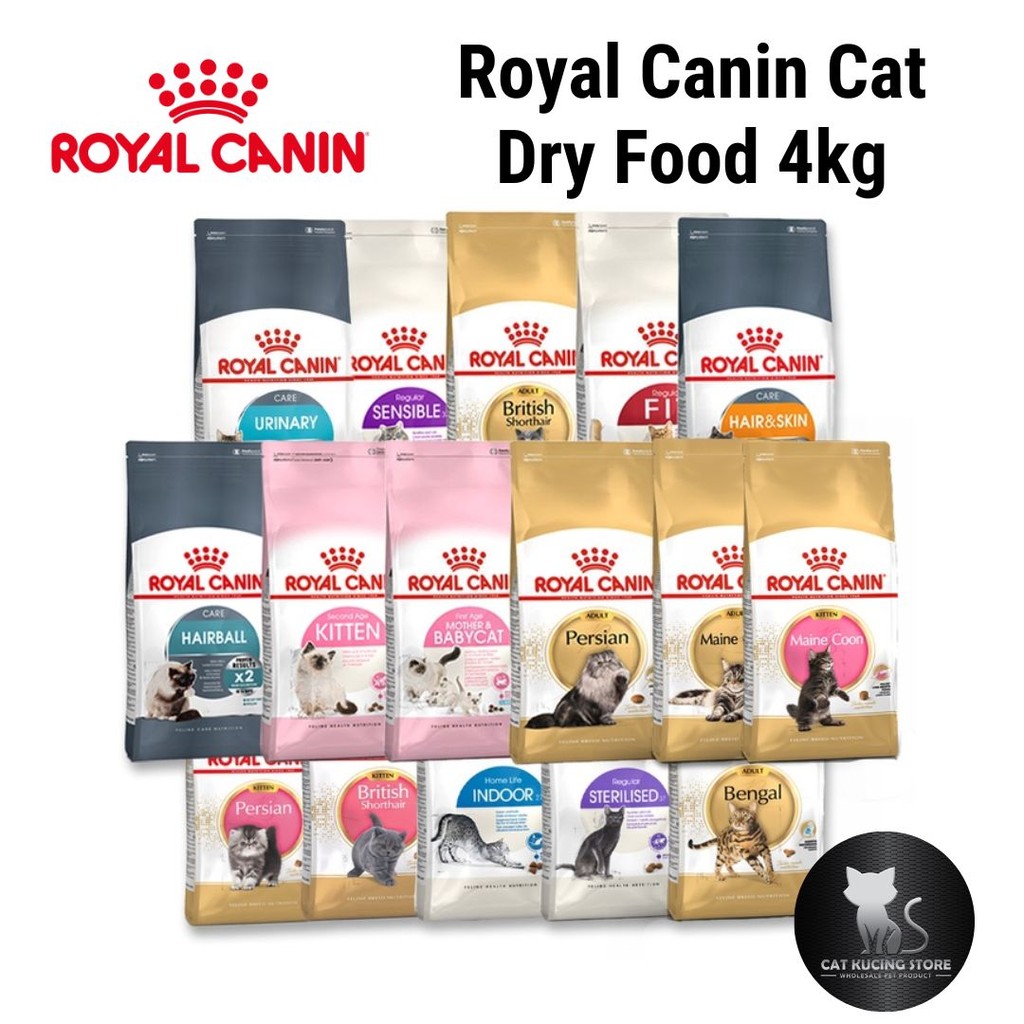Royal Canin Cat Dry Food Kibbles 4kg (Kitten & Adult) / Makanan Kucing ...