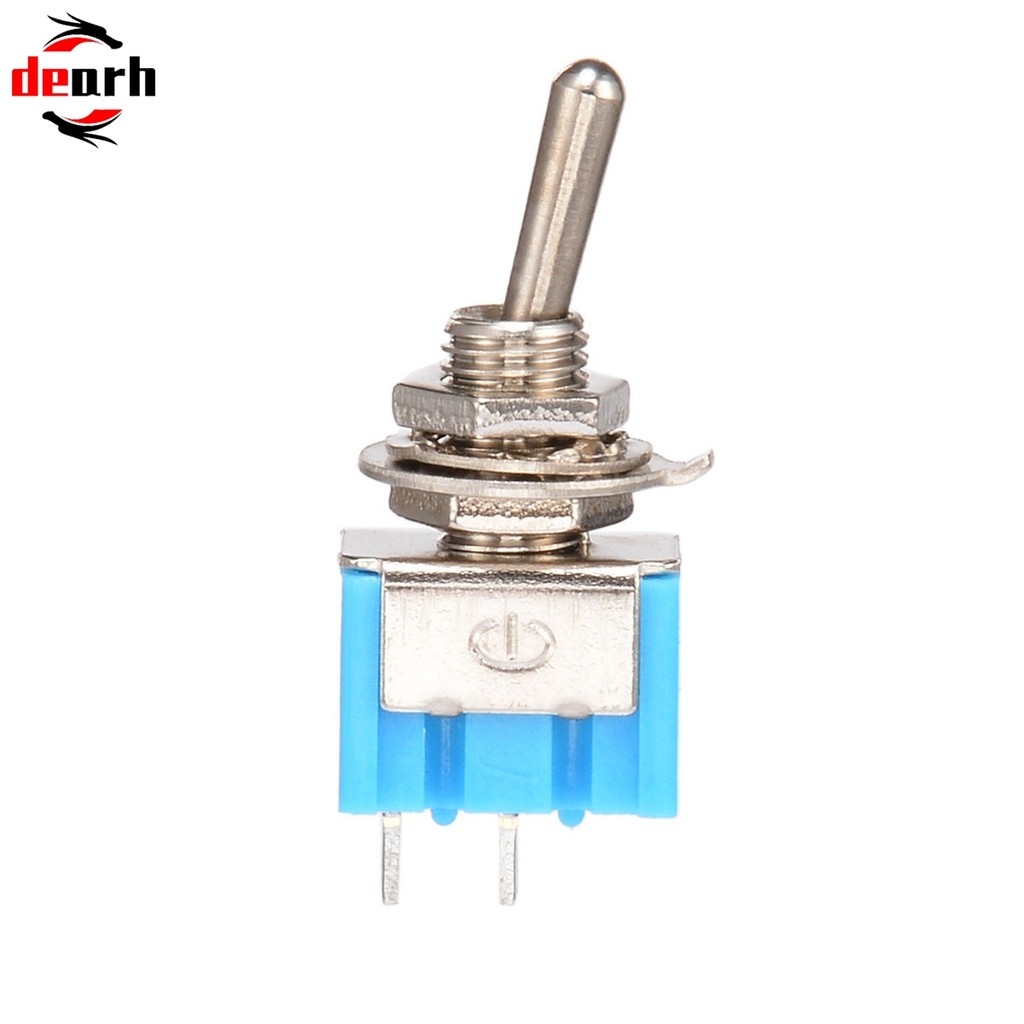 10pcs MTS-101 2 Pin SPST ON-OFF 2 Position 6A 250V AC Mini Toggle ...