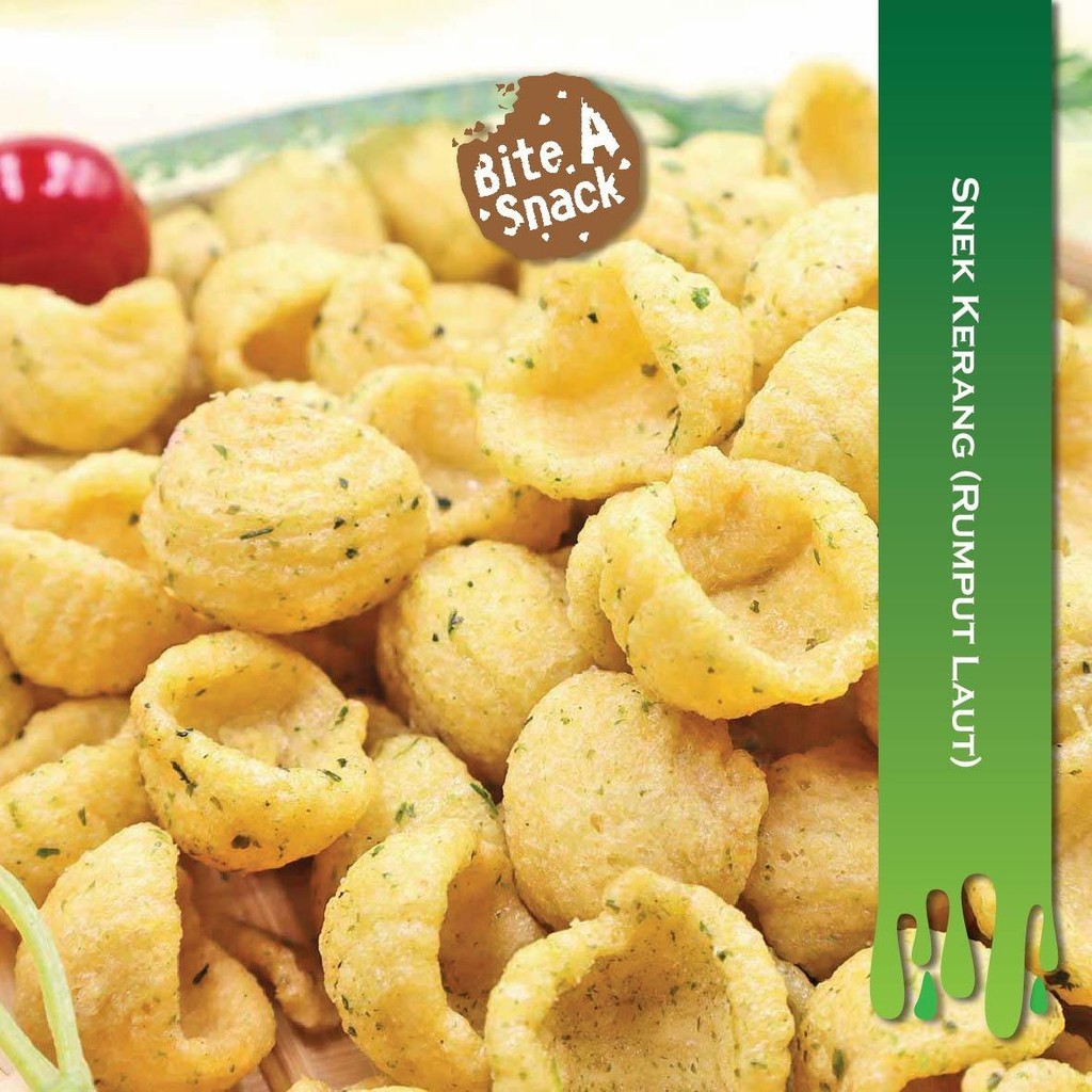 Seashell Snack (Seaweed) | Snek Kerang (Rumput Laut) 150g+-/pack ...