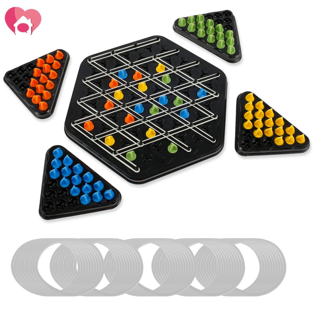 Triangle Chess Game Triangle Board Game Rubber Band Triangle Game Chain ...