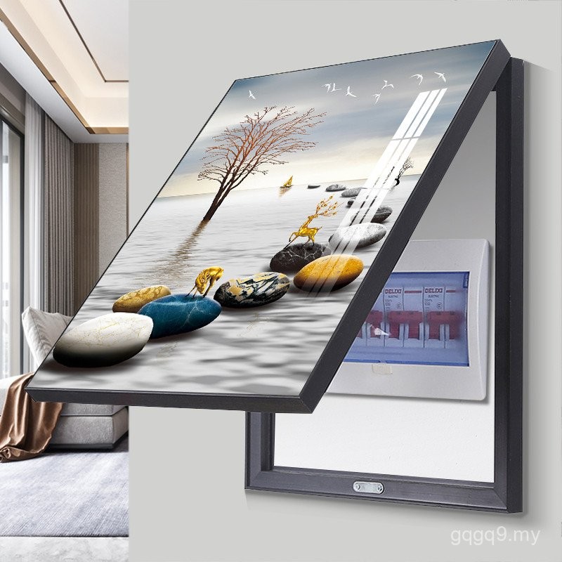 Electric Meter Box Decorative Painting Perforation-Free Simple Modern ...