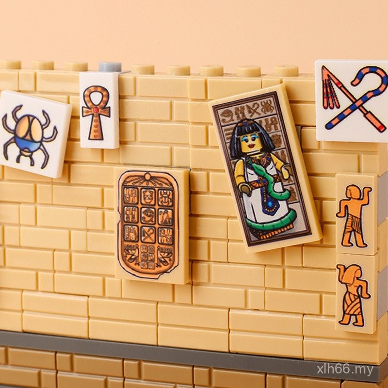 Moc Ancient Egyptian Human Civilization Mural Elderly Text Minifigure ...