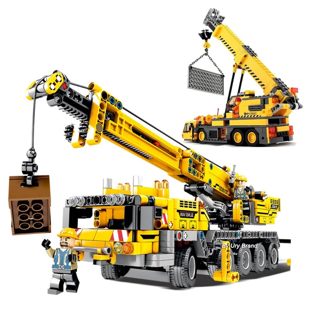 Compatible Lego City Lepin Technic Series Mobile Crane Engineering ...