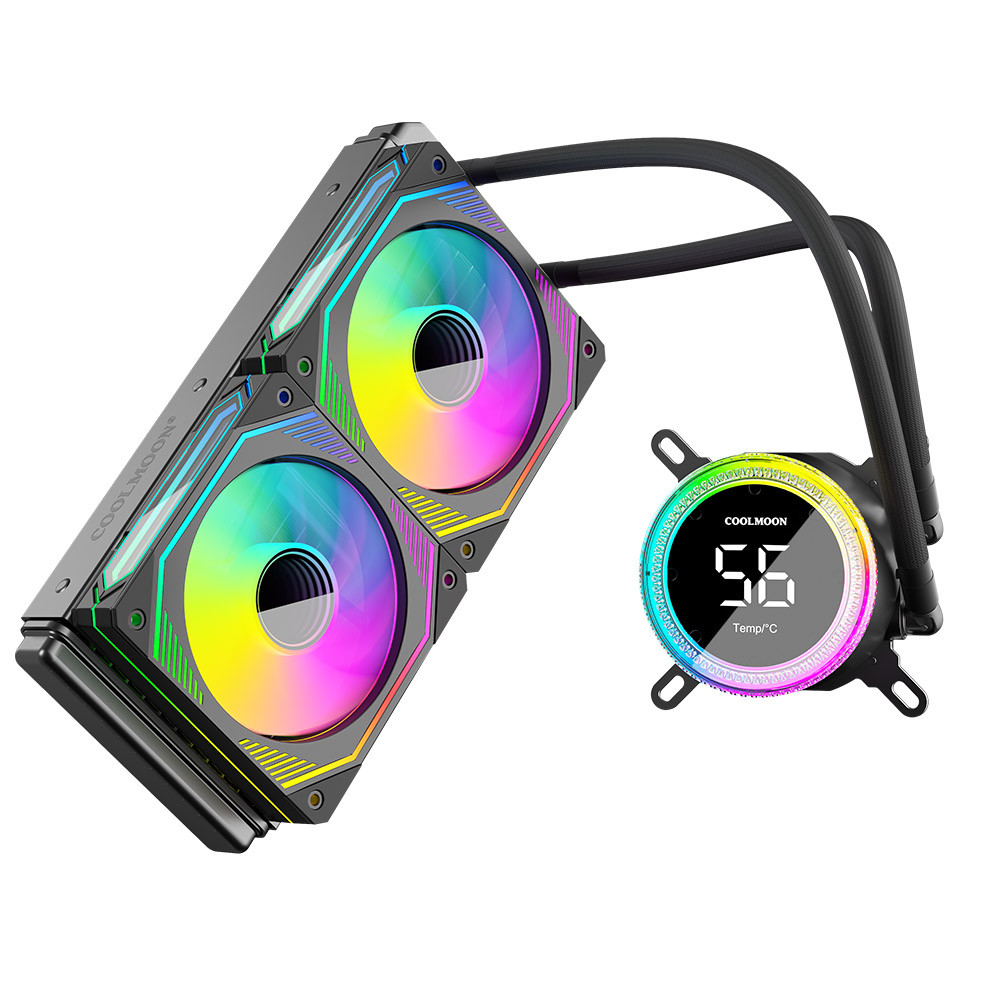 [KidsDreamMall.my] Liquid CPU Cooler 120mm ARGB & PWM Fans Water ...